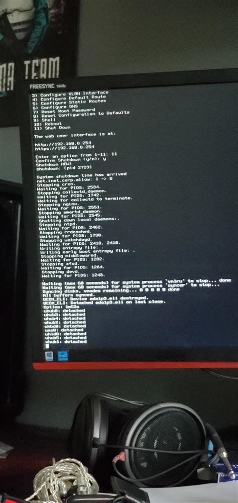Crashes During Shutdown Rtruenas