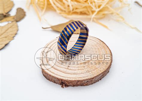 Beautiful Timascus Ring With Natural Pattern And Colos 45 Off