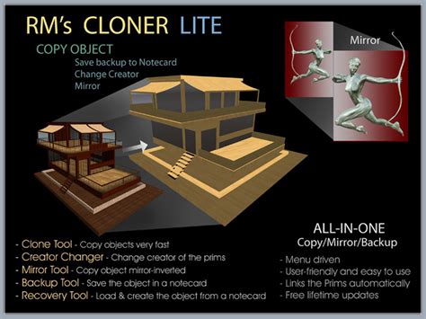 Second Life Marketplace Rms Cloner Lite Copy Mirror Backup