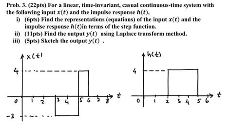 Solved Prob 3 22pts For A Linear Time Invariant Casual