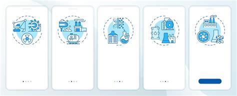 Nuclear Fuel Cycle Blue Onboarding Mobile App Screen Power