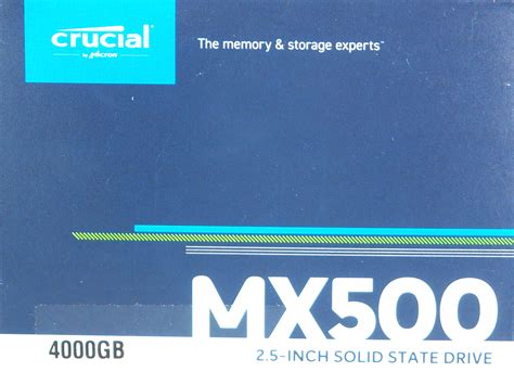 Used Crucial Mx500 4tbinternal25 Inch Ct4000mx500ssd1 Solid State