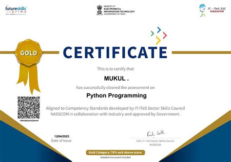 Mukul Belhara On Linkedin Cybersecurity Nasscom Python Futureskillsprime