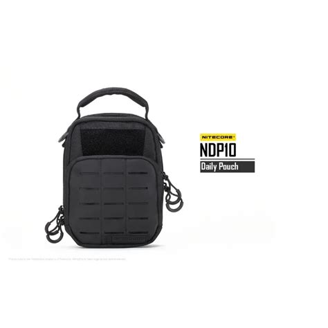 Nitecore Ndp10 Black Cordura Molle Utility Pouch Waist Pack Pahlawan