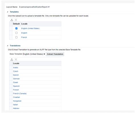 Expense Approval Notification Template Not Picking The Locale Template — Cloud Customer Connect