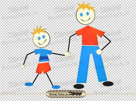 تصویر با کیفیت نقاشی پدر و پسر اول طرح