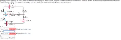 Solved Find The Currents Flowing In The Circuit In The