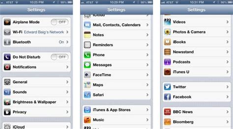 your iphone s settings menu options dummies
