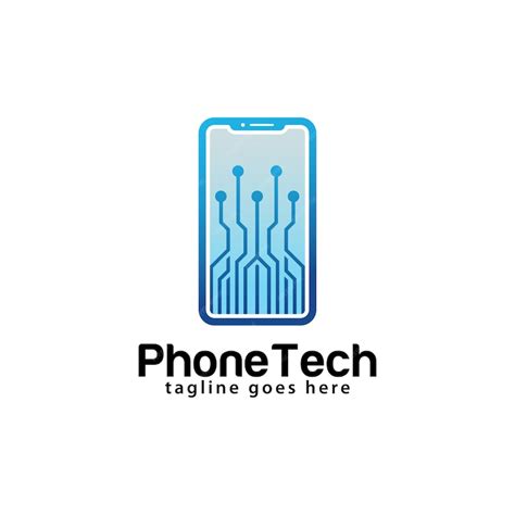 Premium Vector Phone Tech Logo Design Template