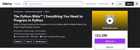 Best Courses To Learn Python On Udemy