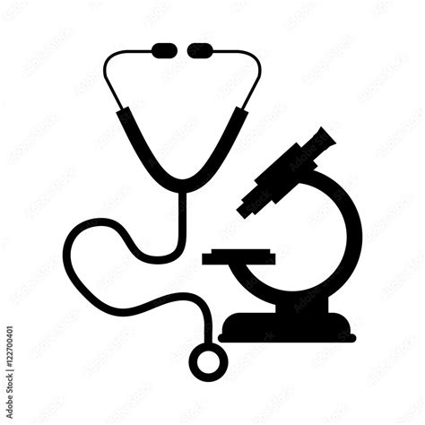 Microscope Silhouette Vector