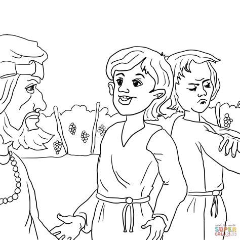 Coloriage La parabole des deux fils Coloriages à imprimer gratuits