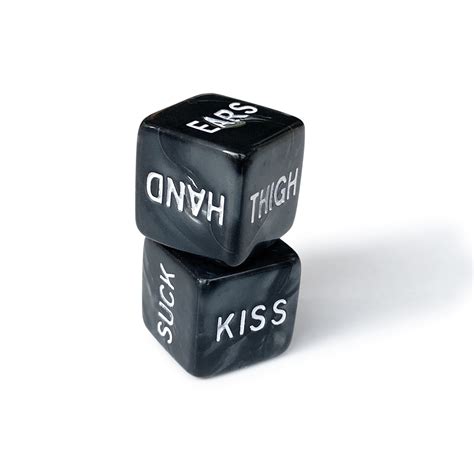 外贸亚马逊情趣英文骰子套装 黑色雕刻调情娱乐色子玩具成人用品 阿里巴巴