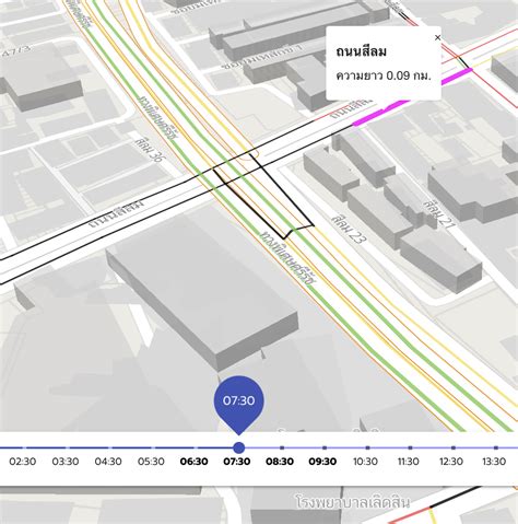 100 อันดับ ถนนที่รถติดที่สุดในกรุงเทพฯ เฉลี่ยตามช่วงเวลา จากข้อมูลจริง Longdo Map Blog