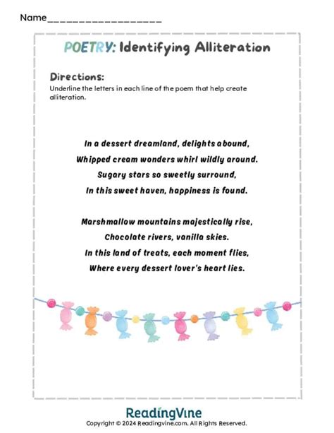 Alliteration Examples And Activities Readingvine