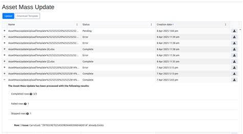 Asset Mass Update Alarm2
