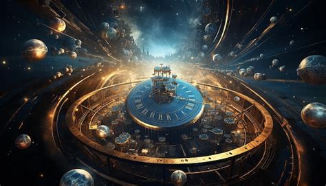 Premium Ai Image Quantum Space Time Continuum Futuristic Digital Art