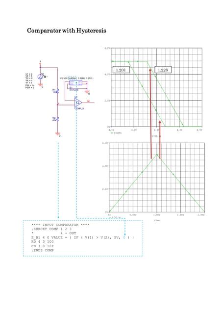 Comparator With Hysteresis Using Pspice Docx