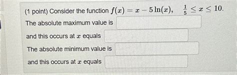 Solved 1 ﻿point ﻿consider The Function