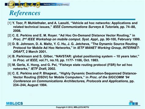 Ppt A Traffic Light Based Reliable Routing Protocol For Urban Vanets 都會區車載隨意網路下基於紅綠燈之 可靠 繞徑技術