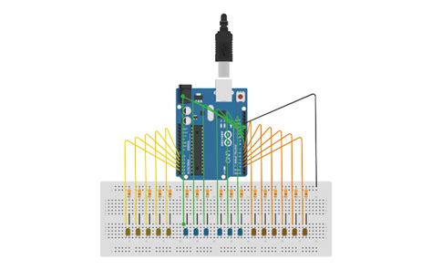 circuit design copy of reloj binario tinkercad