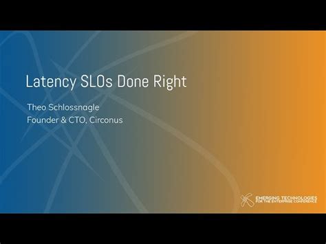 Free Video Latency Slos Done Right Calculating And Setting Accurate Service Level Objectives