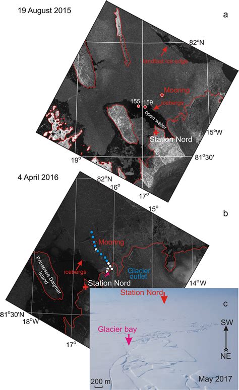 The Sentinel‐1 C‐band Sar Images From A 19 August 2015 And B 4