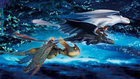 Download Hiccup And Toothless Fly Together Over The Land In How To