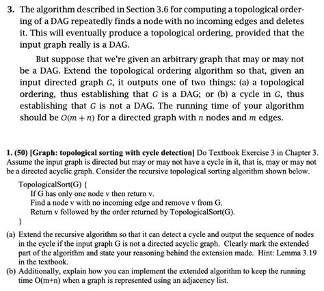 Solved The Algorithm Described In Section For Chegg