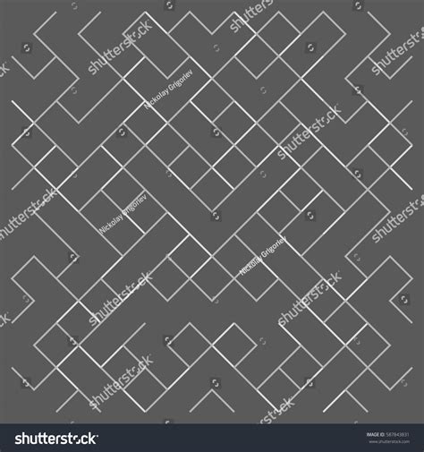 Geometric Lines Dots Line Pattern Modern Stock Vector Royalty Free 587843831 Shutterstock