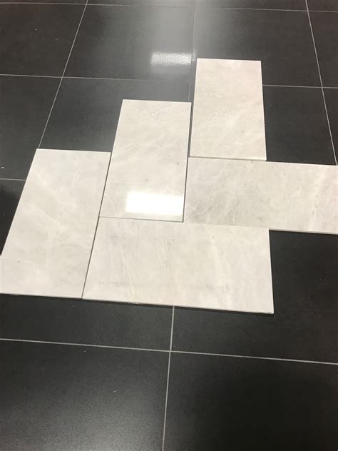 Straight Herringbone Pattern With 12x24 Tile