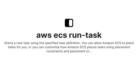 Aws Ecs Run Task Fig