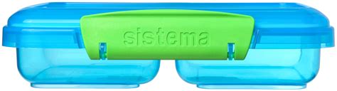 Sistema Lunchbox Small Split To Go Divided Into 2 Sections 350ml Coloured Iwonatec