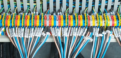 New Control Panel With Circuit Breakers Fuses Rails Low Voltage