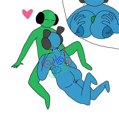 Rule 34 Blue Skin Boobjob Breasts Iterator Rain World Looks To The