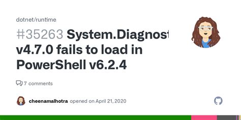 System Diagnostics DiagnosticSource V4 7 0 Fails To Load In PowerShell V6 2 4 Issue 35263