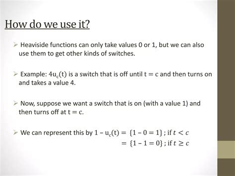 Heavisides Function Pptx