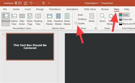 How To Center A Text Box In A PowerPoint Slide EASY
