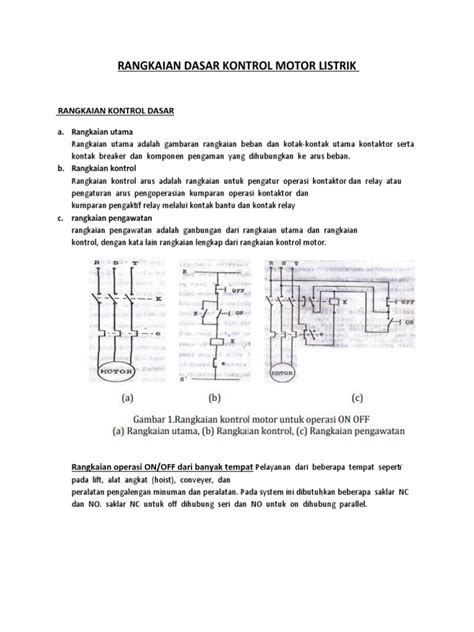 Rangkaian Dasar Kontrol Motor Listrik 25peb21 Pdf