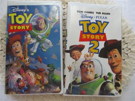 Disney Pixar Toy Story And Toy Story 2 Collectible Vhs 1995 Clamshells