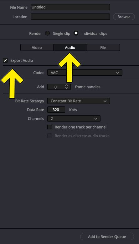 How To Export Individual Clips In DaVinci Resolve