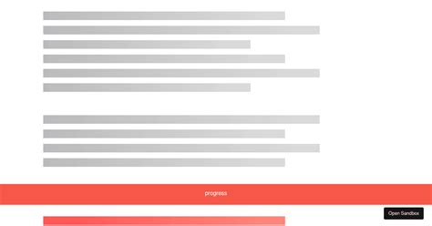 Progress Bar 🍦 Codesandbox