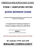 FORM CRE SIMPLIFIED NOTES Pdf Dirzon