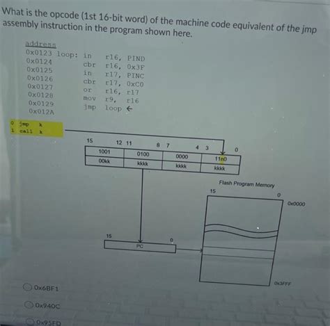 Solved What Is The Opcode 1st 16 Bit Word Of The Machine Solved What Is The Opcode 1st 16 Bit Word Of The Machine