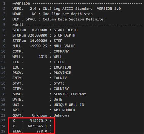 Importing Las Files — Las Geoh5 0 3 2a1 Dev29 A96277c Documentation