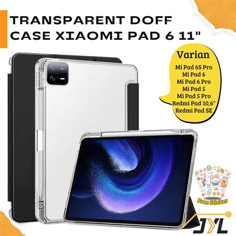 Jual Case Xiaomi Pad 6 6s Pro Case MI Pad 5 Pro 6 Wtih Holder Stylus Pencil 22 23 Transparent