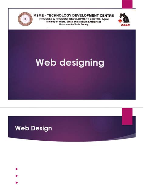 Web Design Ppt Pdf Html Element Html