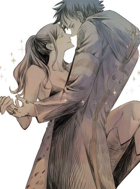 Nsgw Nico Robin Trafalgar Law One Piece Commentary Request Highres Boy Girl Back