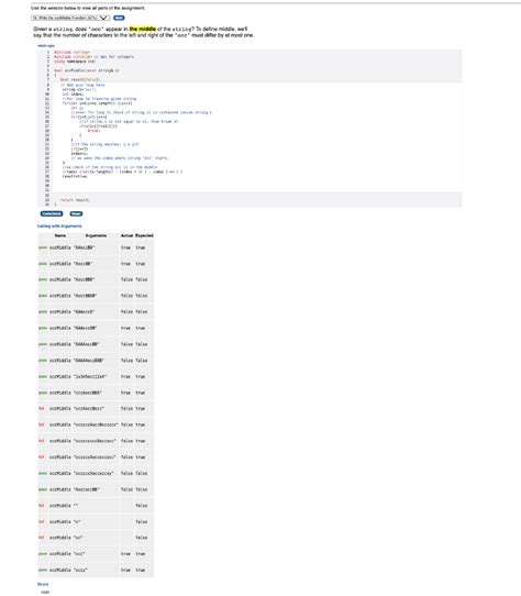 Solved Given A String Does Oce Appear In The Middle Of Chegg Com