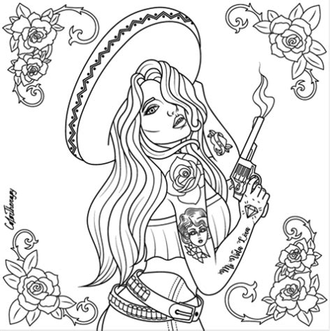 Chicano Love Coloring Pages